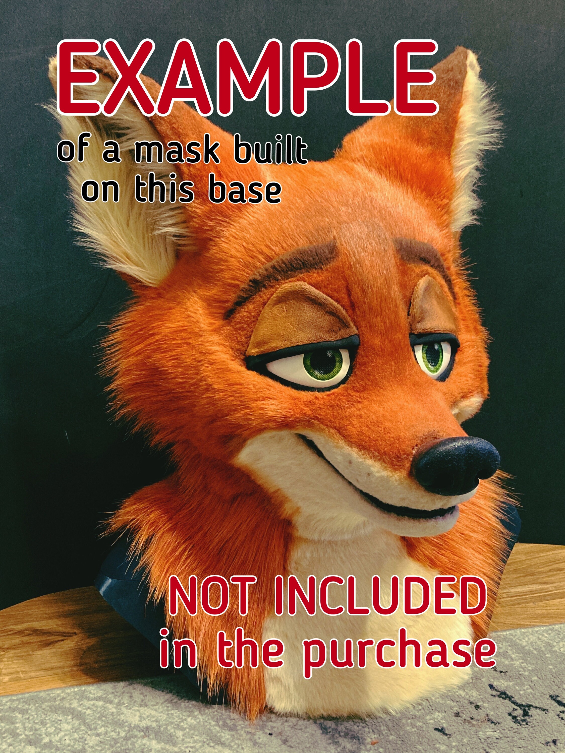 DIY FULL SET Toony Fox Nick Resin Head Base With Accessories / - Etsy