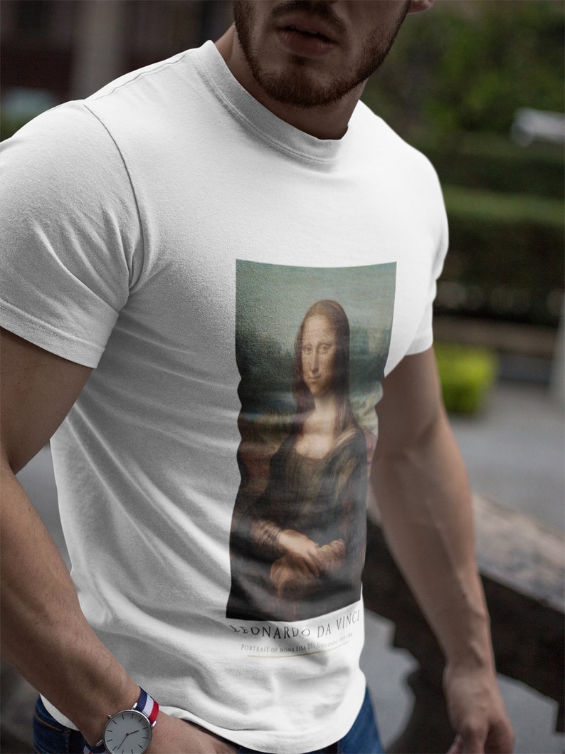 Mona Lisa T Shirt Design by Leonardo Da Vinci - Vintage, Classical ...