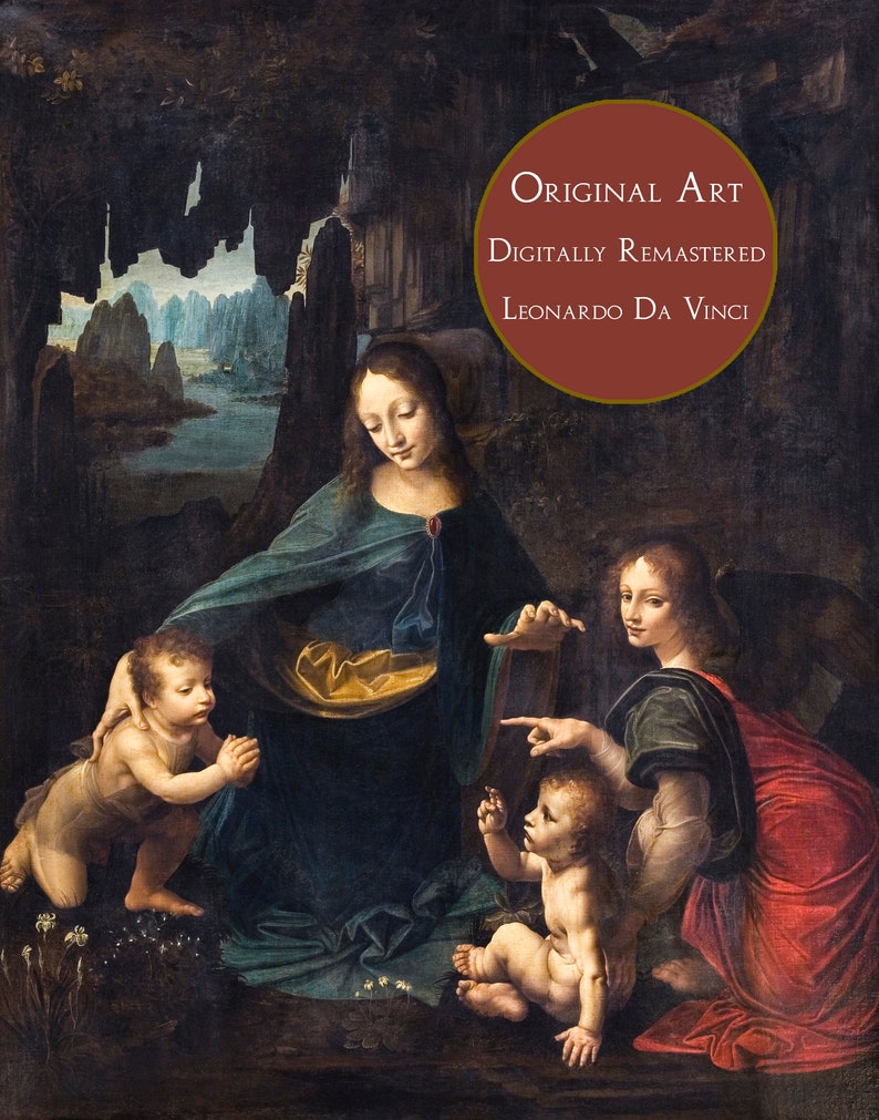 Sleep in Renaissance Style With the Virgin of the Rocks Duvet Cover by ...