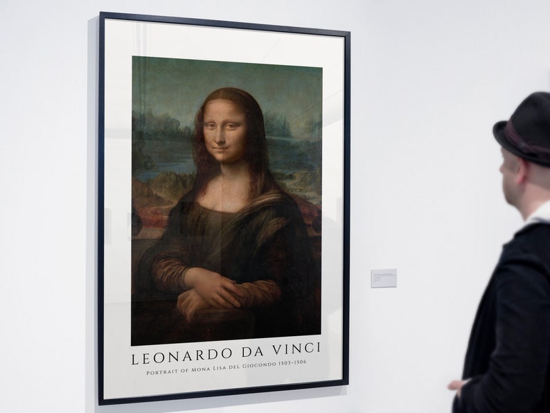 Leonardo Da Vinci's Mona Lisa Poster Digitally - Etsy