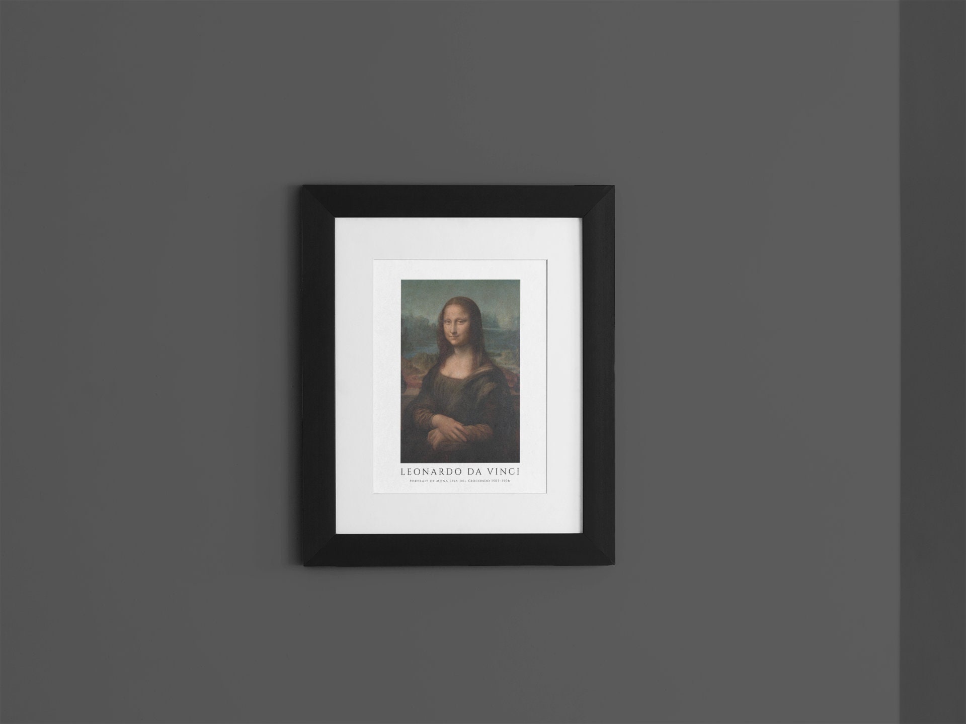 Leonardo Da Vinci's Mona Lisa Poster - Digitally Remastered - Printable ...