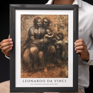 Printable 'the Leonardo Cartoon' Renaissance Masterpiece Poster by ...