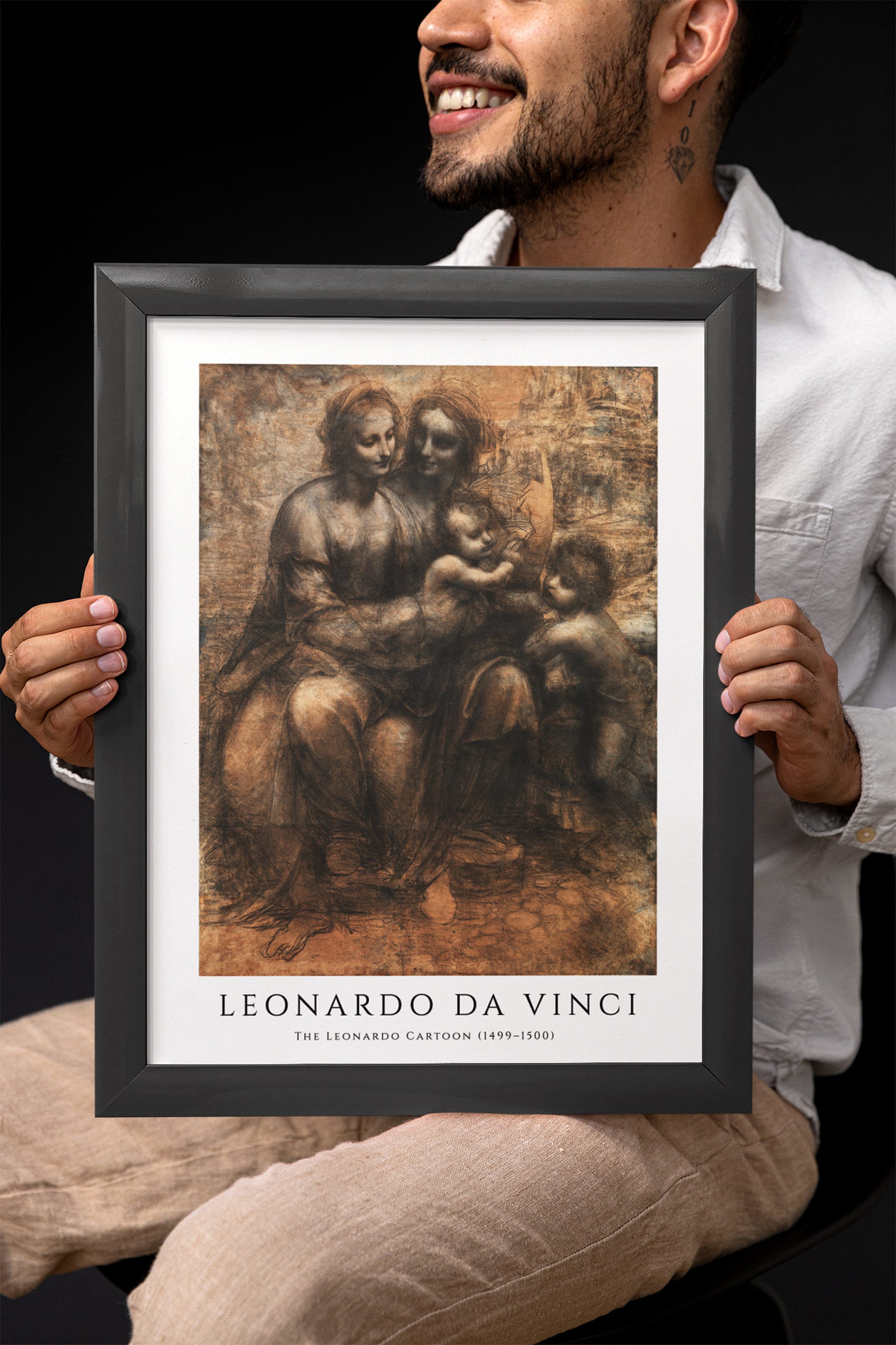 Printable 'the Leonardo Cartoon' Renaissance Masterpiece Poster by ...