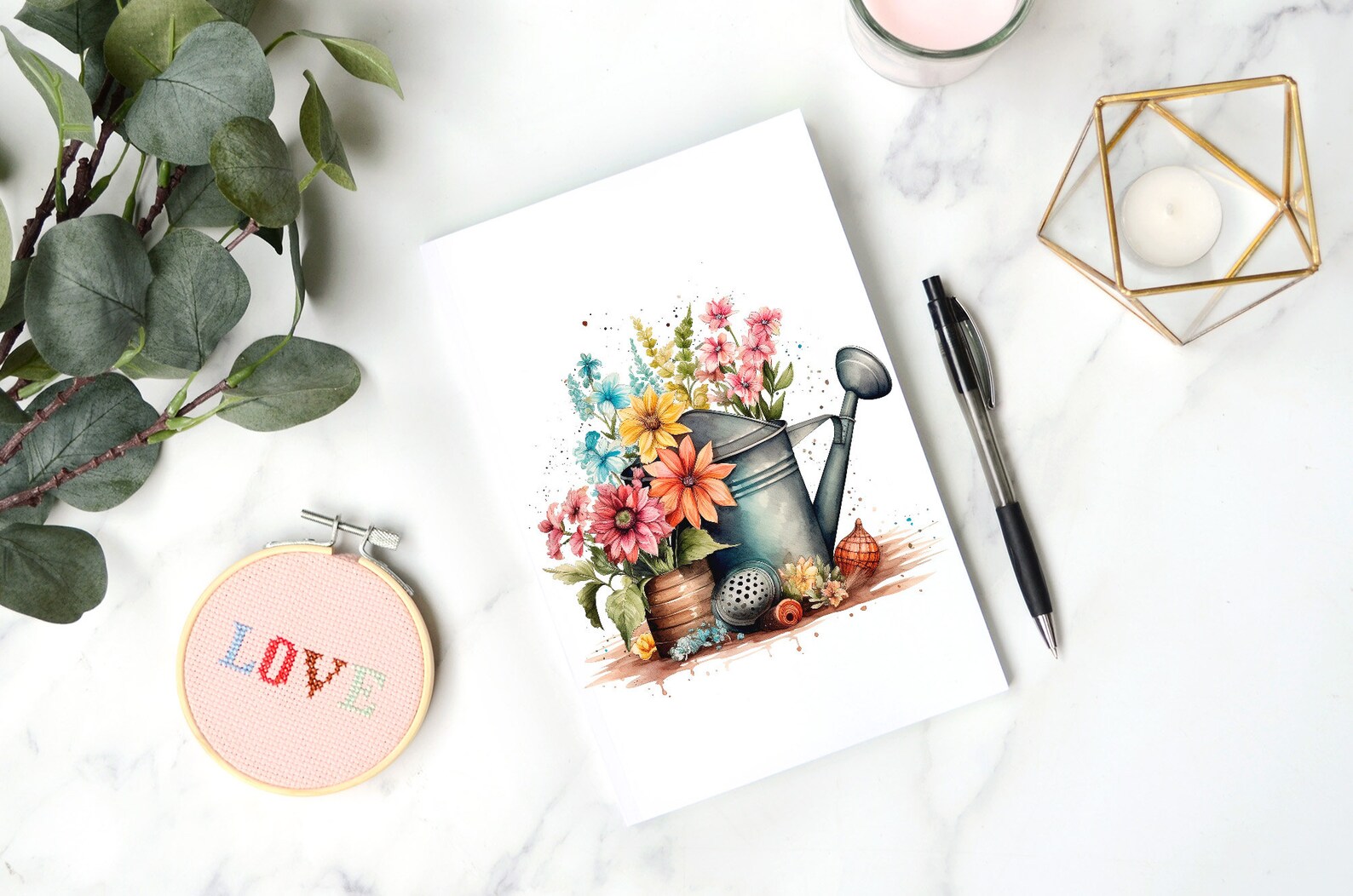 Gardening Clipart Bundle, Watercolor Flowers Clipart, Garden Tools ...