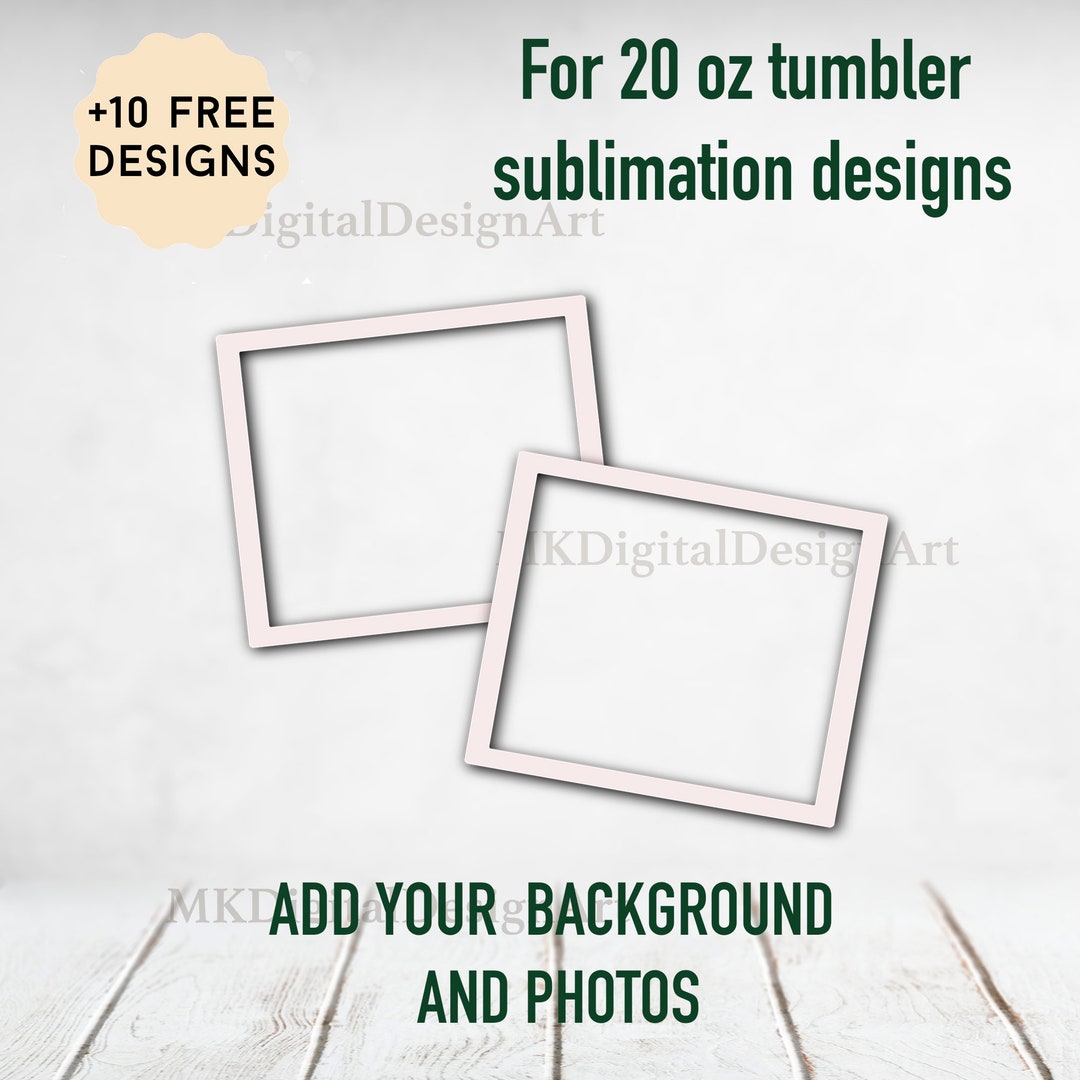 2 Photo Frame Png Files for Sublimation Designs Downloads Picture Frame ...