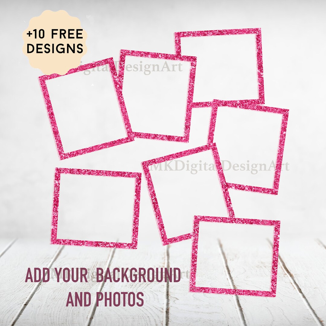 Pink Photo Frame Png for Tumbler Sublimation Designs 7 Photo Frame ...