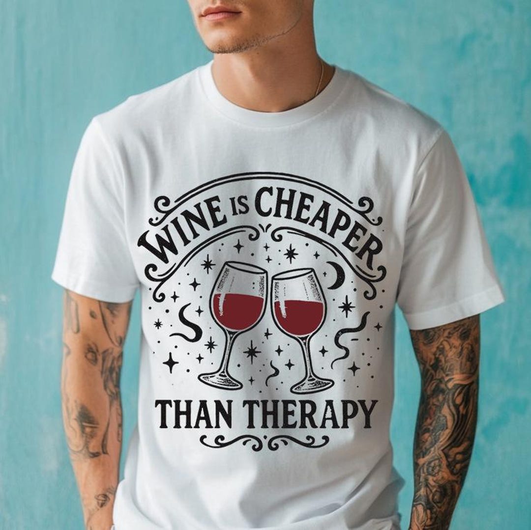 Tshirt Designs With Funny Wine Saying, Wine Tshirts PNG, Sublimation ...