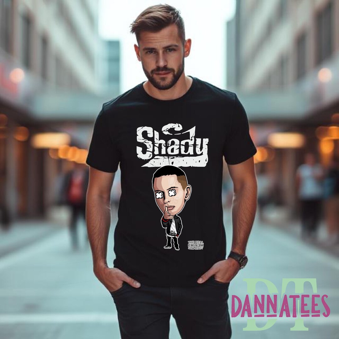 EMINEM SHADY * the Real Slim Shady Cartoon Parody TOUR25 T-shirt Unisex ...