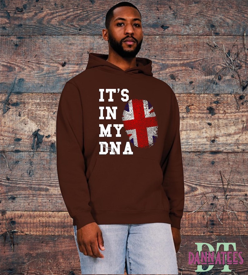 Personalized Flag Fingerprint Hoodie: "it's in My Dna" Pride Hoodie - Etsy