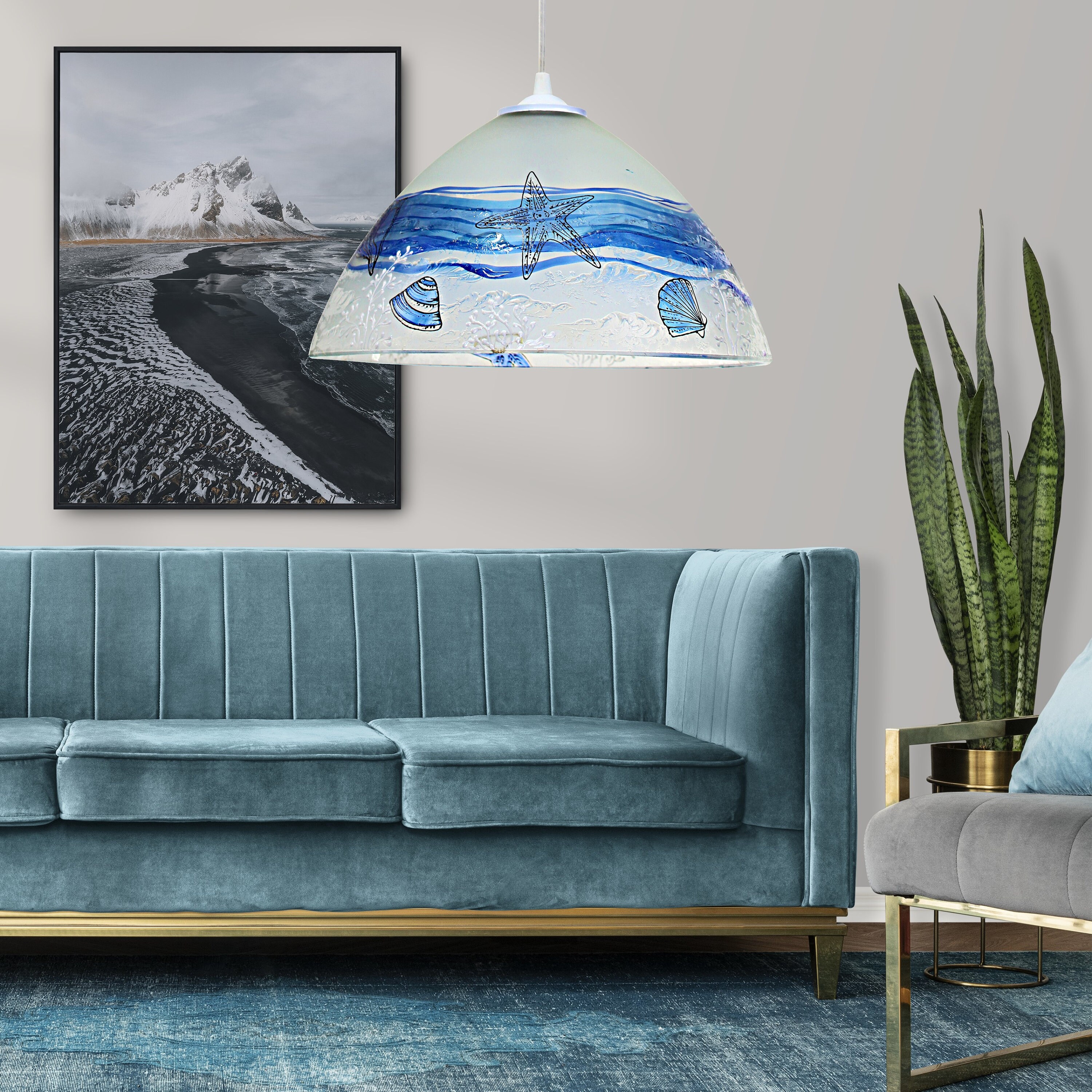 Pendant Light Coastal Lighting Lamp Shade Сhandelier Beach Style ...