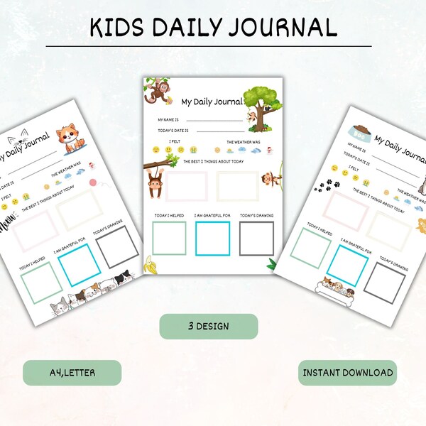 Daily Journal Printable - Etsy