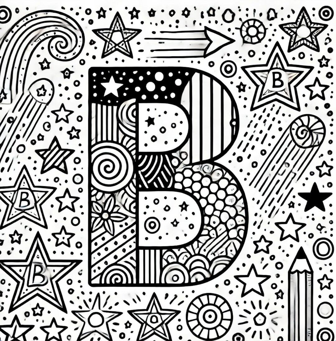 Kids Coloring Page | Letter B | Alphabet Adventures: 'A' Letter ...