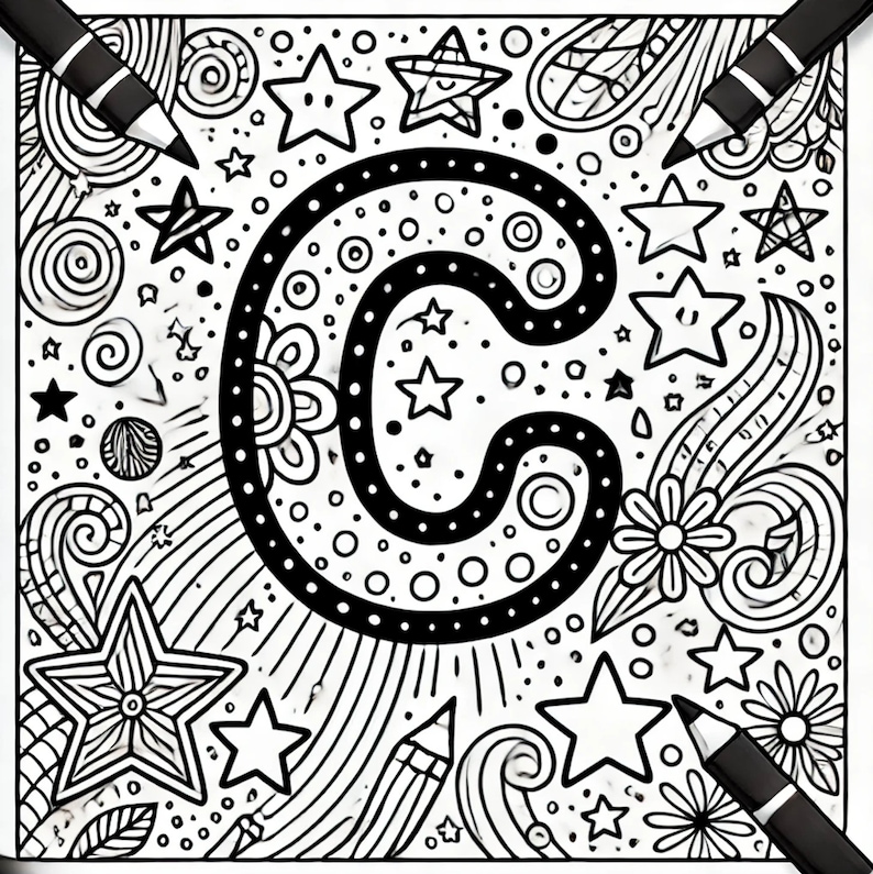 Kids Coloring Page | Letter C | Alphabet Adventures: 'C' Letter ...