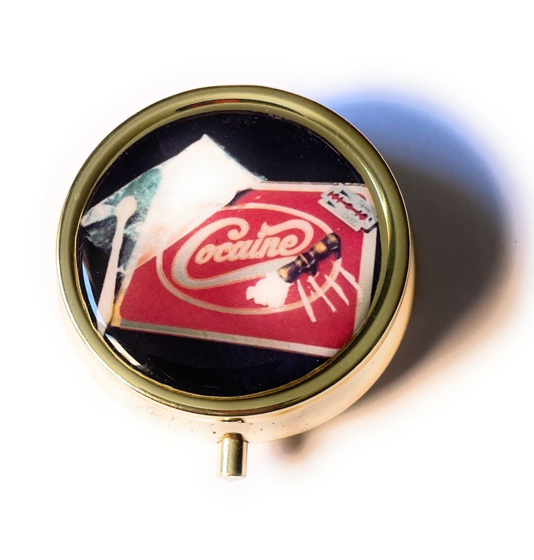 COCAINE Vintage & Cinema Designs Pillbox / Box : Save Medicine Vitamins ...