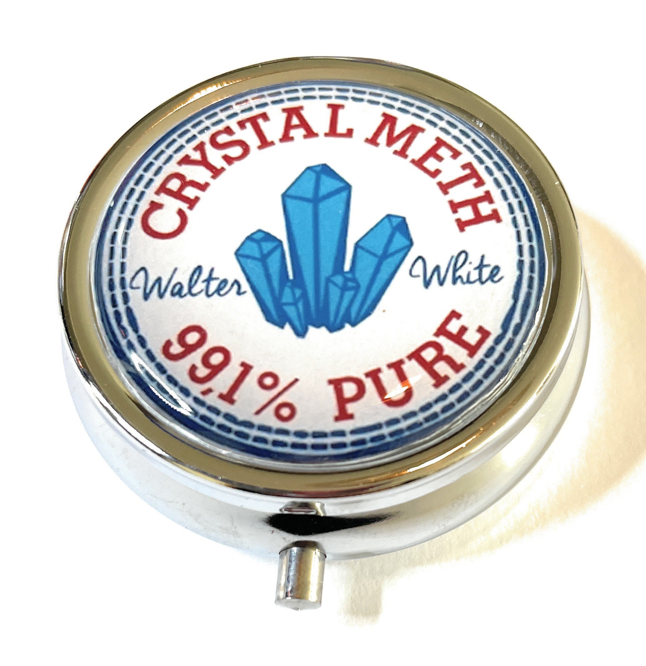 CRYSTAL METH 99.1% PURE Walter White Box / Pillbox to Store Medicines ...