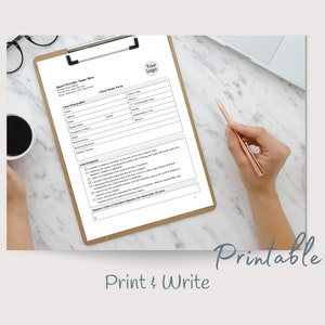 Physiotherapy Client Intake Form, Printable Patient Intake Form ...