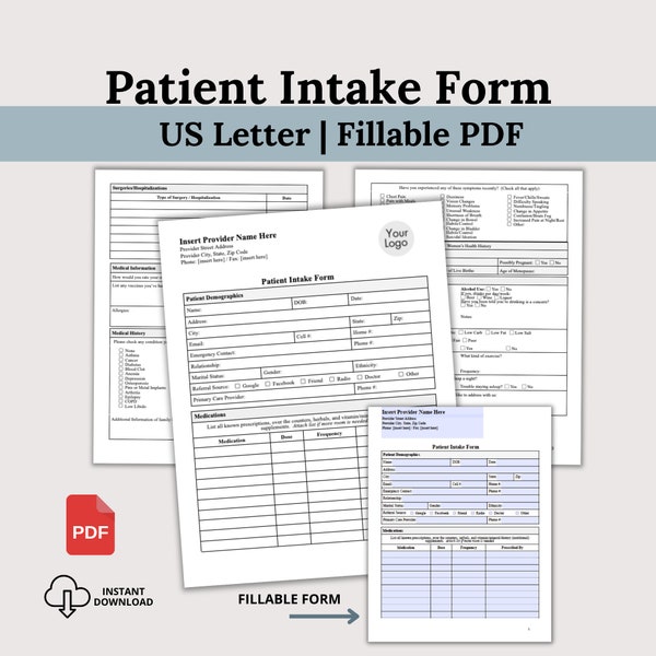 Medical Forms - Etsy