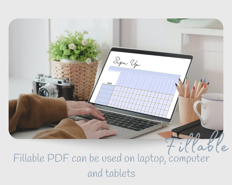 Fillable Sign up Sheets Sign up Sheet Template Sign up List - Etsy