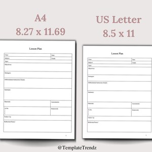 Teacher Lesson Plan, Digital Planner, Lesson Planner, Academic Schedule ...