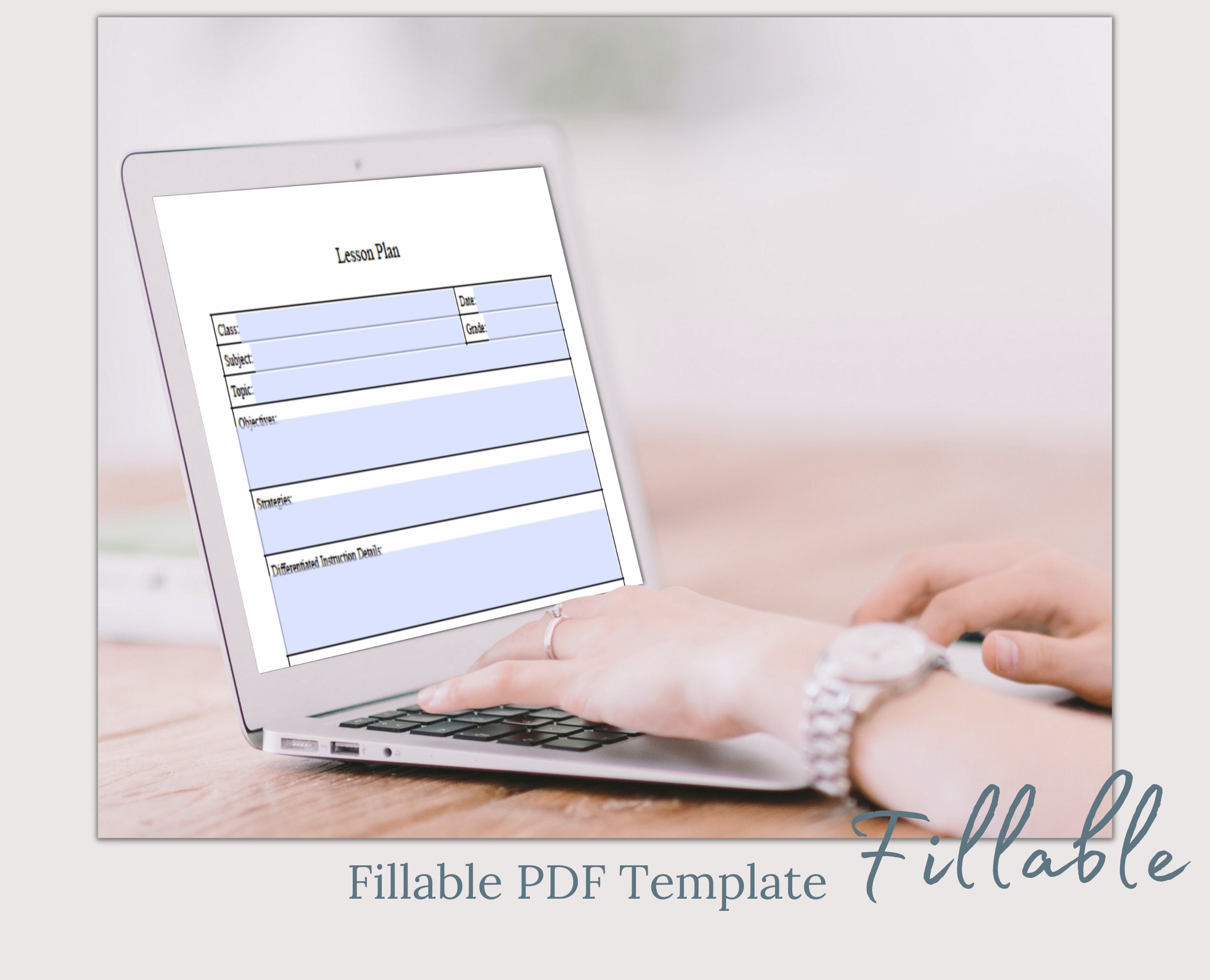 Teacher Lesson Plan, Digital Planner, Lesson Planner, Academic Schedule ...