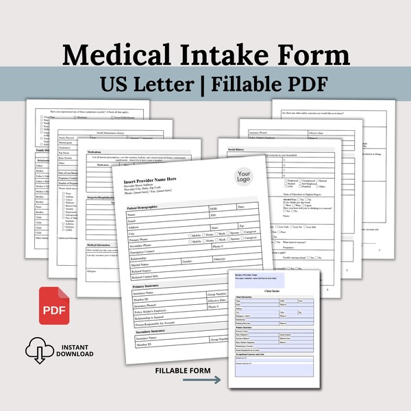 New Patient Intake Form - Etsy