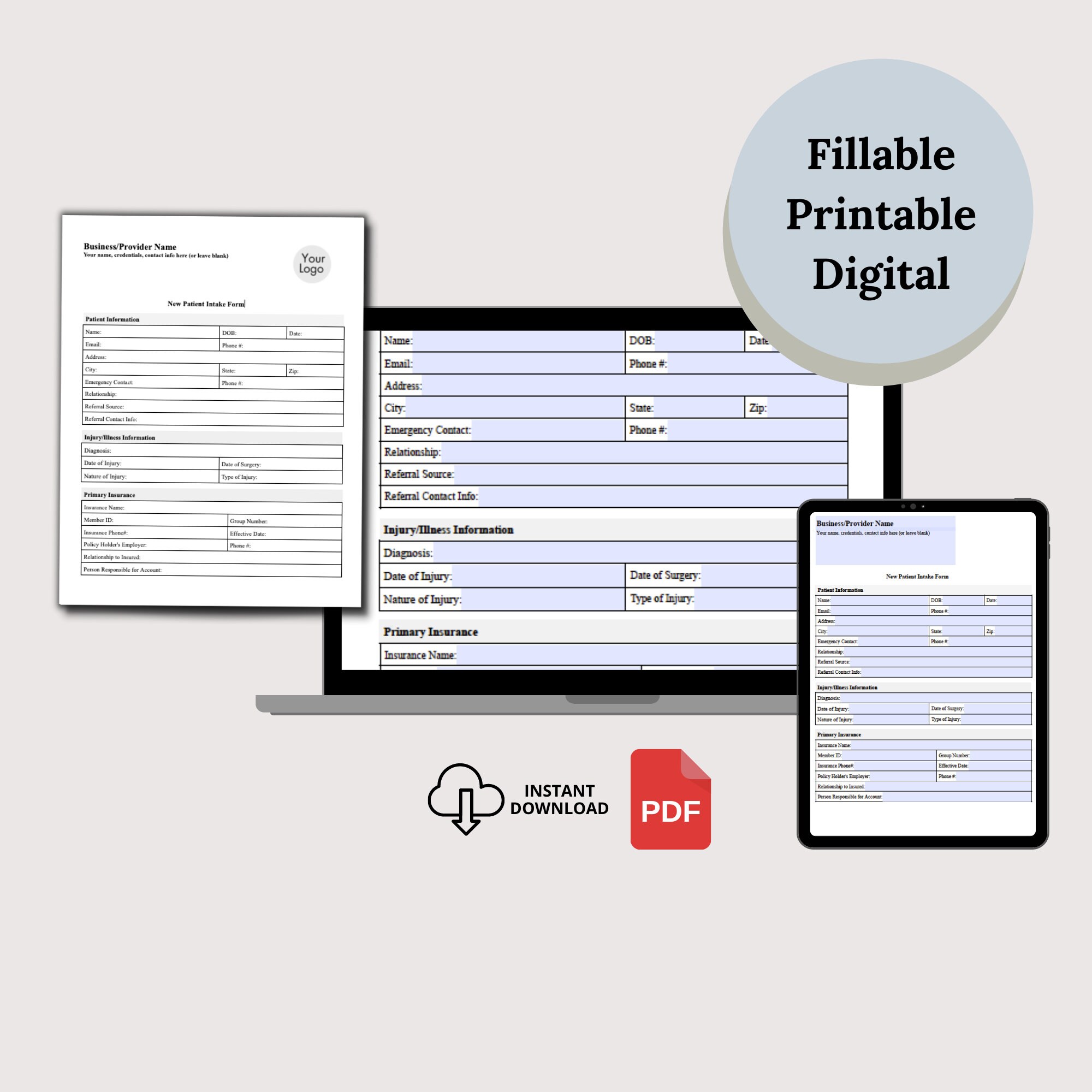 Physical Therapy Insurance Verification Form, Occupational Therapy ...