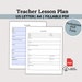 Teacher Lesson Plan, Digital Planner, Lesson Planner, Academic Schedule ...