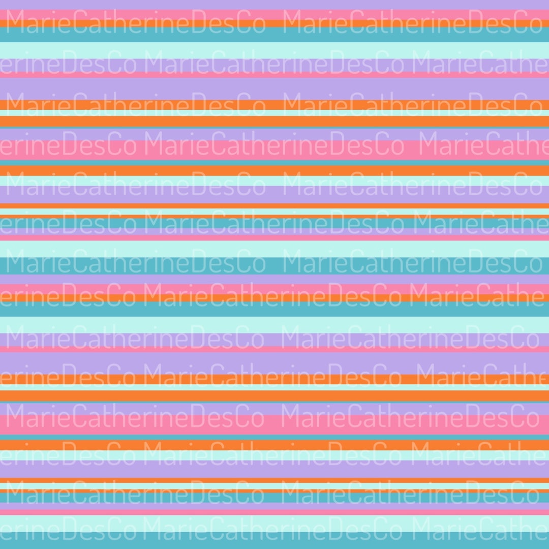 Colorful Irregular Stripes Seamless Repeating Pattern - Etsy