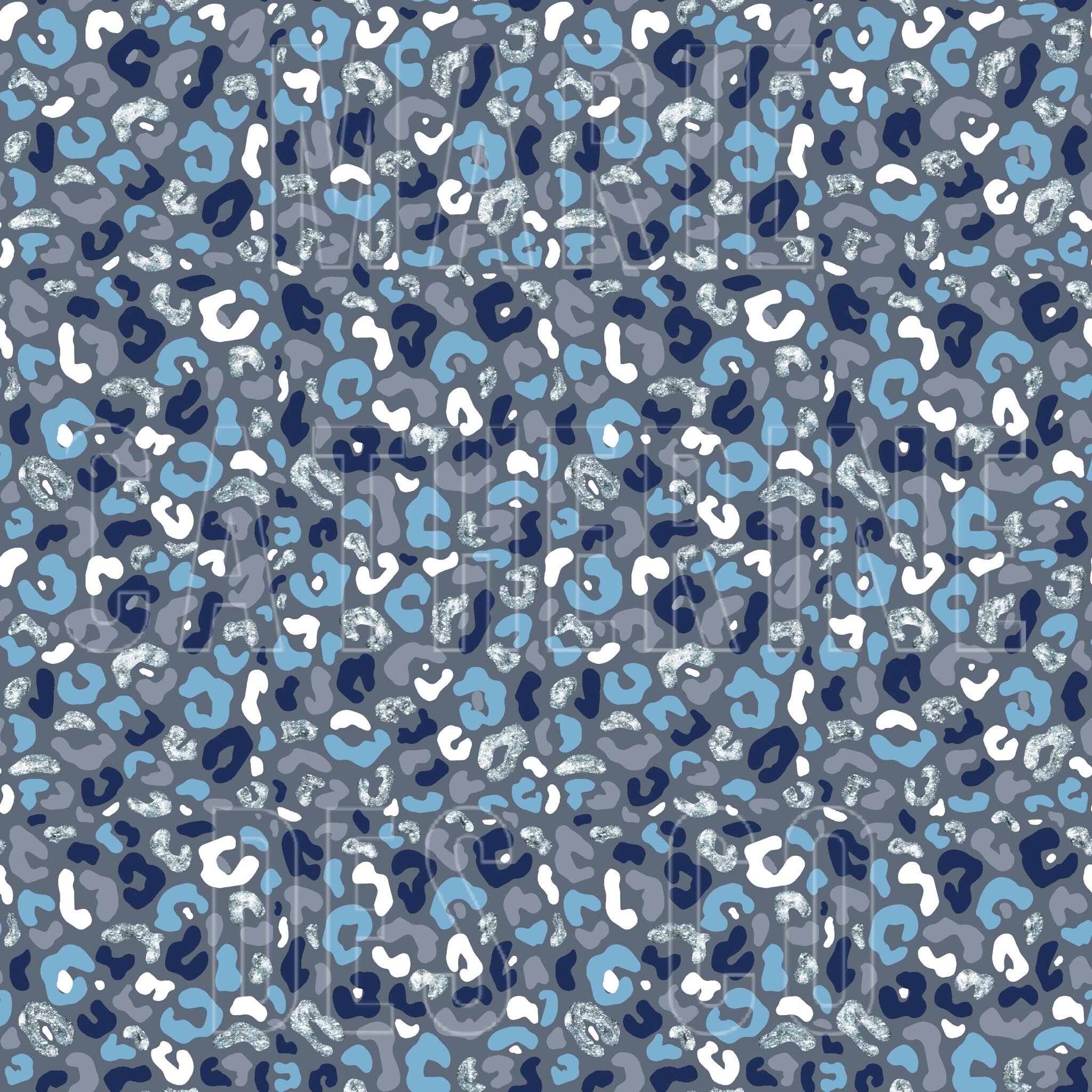 Navy, Glitter, and Gray Leopard Print Seamless Repeating Pattern - Etsy