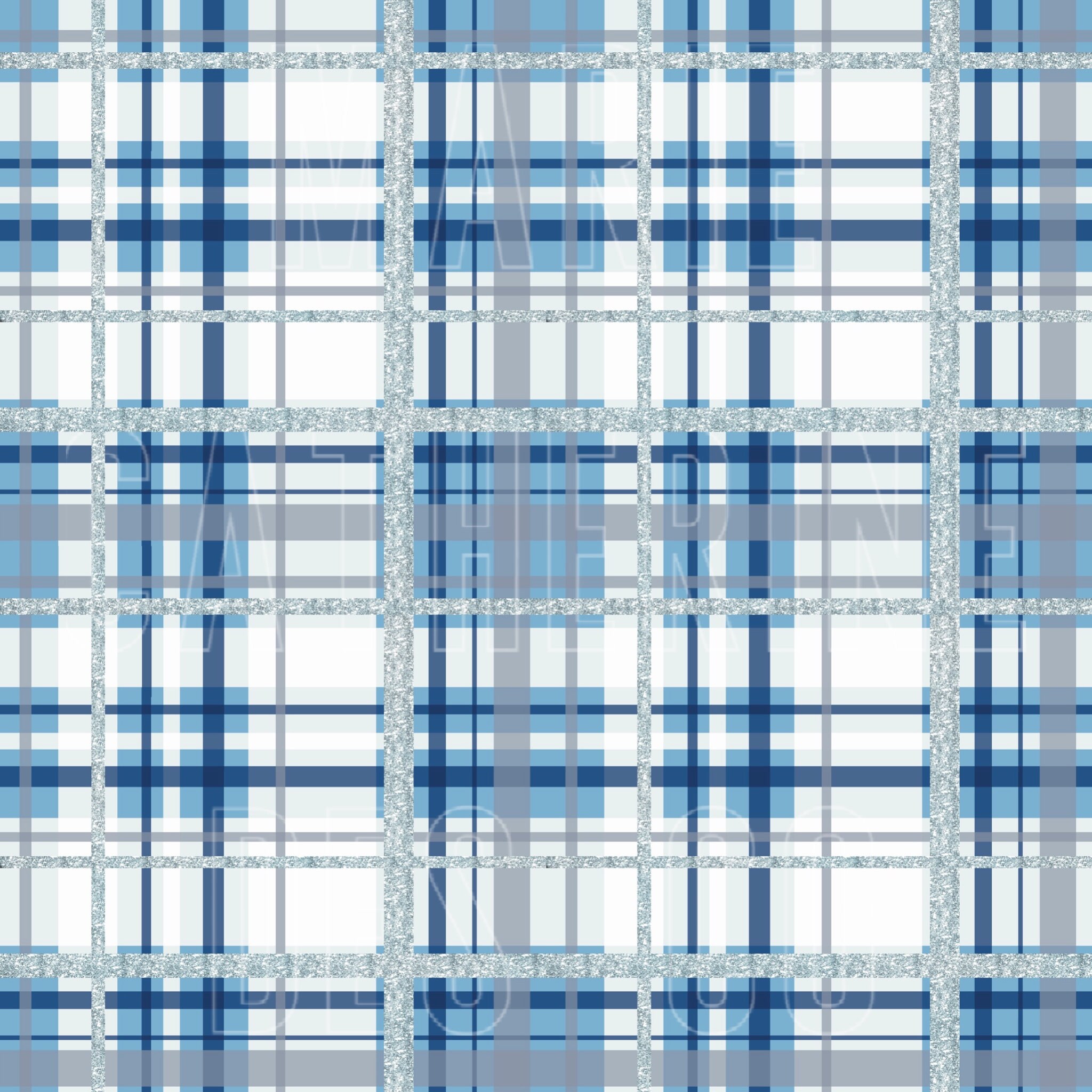 Navy, Glitter, and Gray Plaid Seamless Repeating Pattern - Etsy