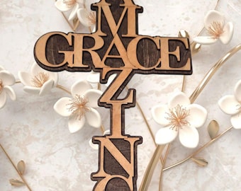 Amazing Grace Cross - Inspirational Christian Wall Decor - Etsy
