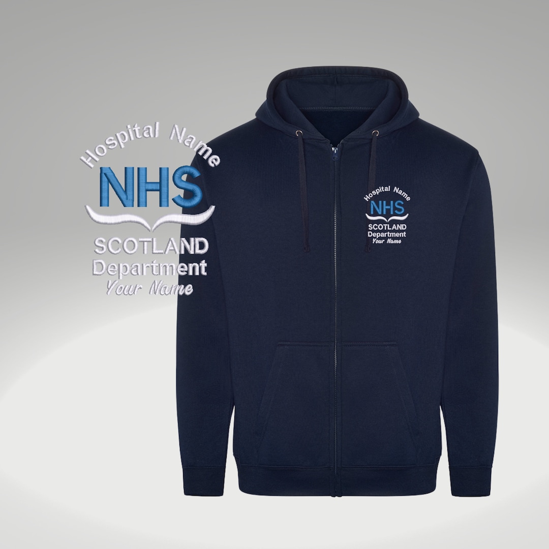 Nhs Scotland Hoodie Personalised Work Uniform NHS Scotland Hoodie ...