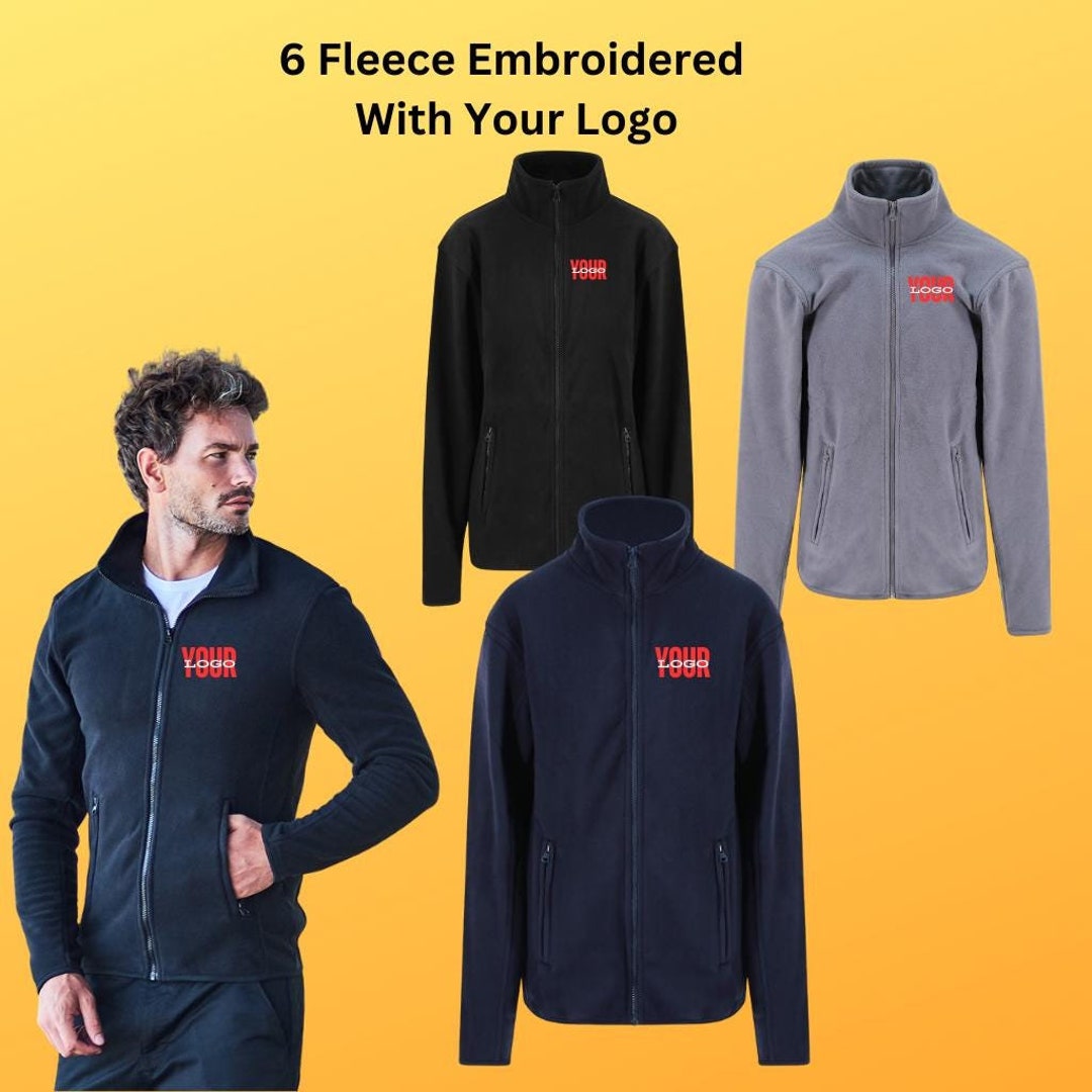6 Fleeces Embroidered With Your Logo | Workwear Bundle Deal Fleece ...
