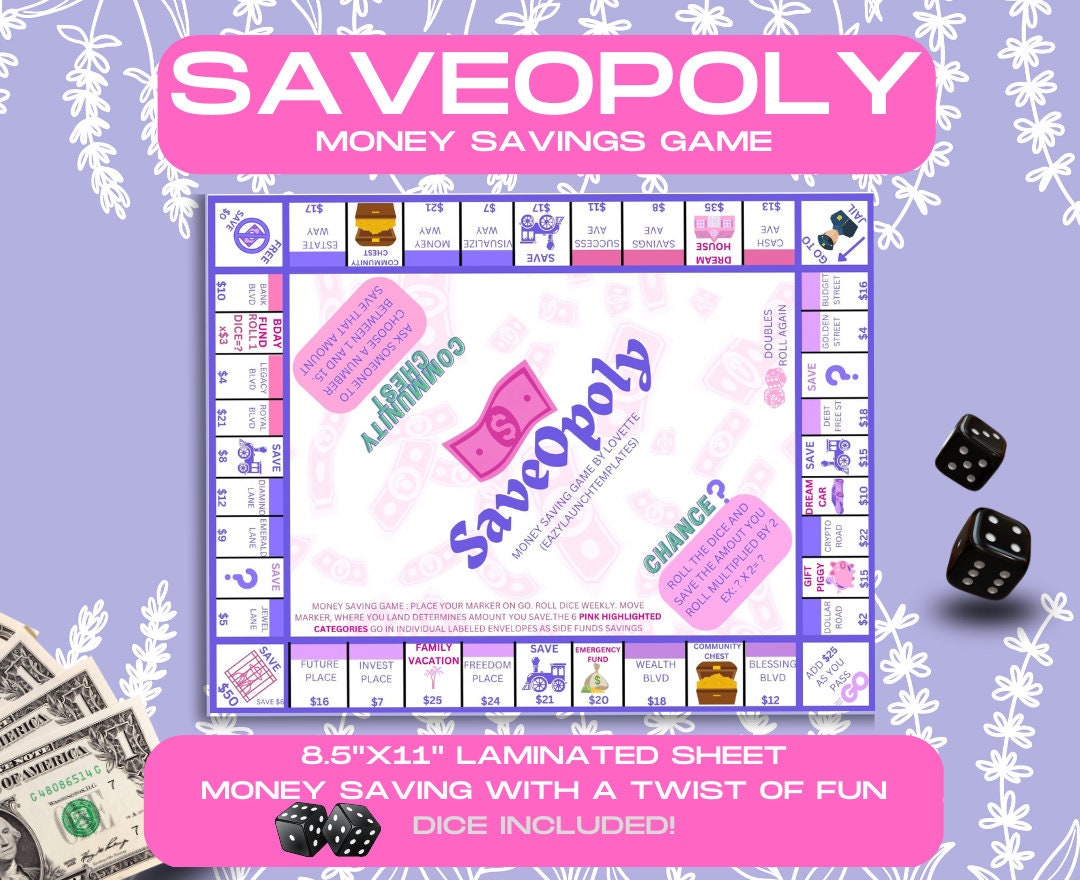Saveopoly Money-savings Game Saveopoly Game Savings Challenge, SAVINGS ...