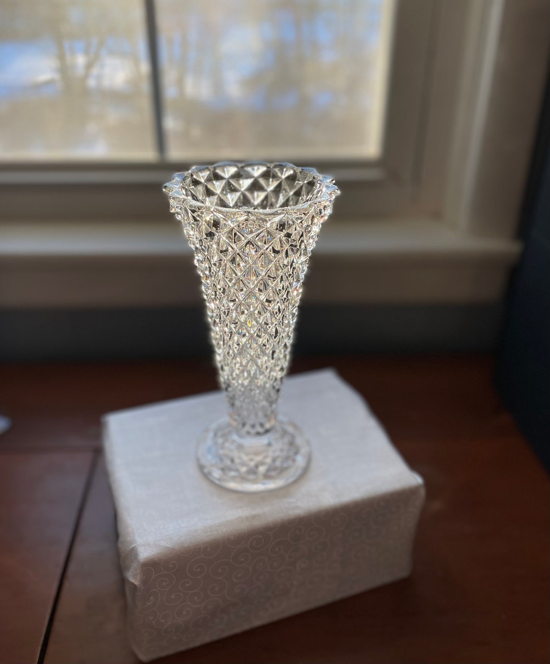 Vintage Princess House Crystal Vase - Etsy
