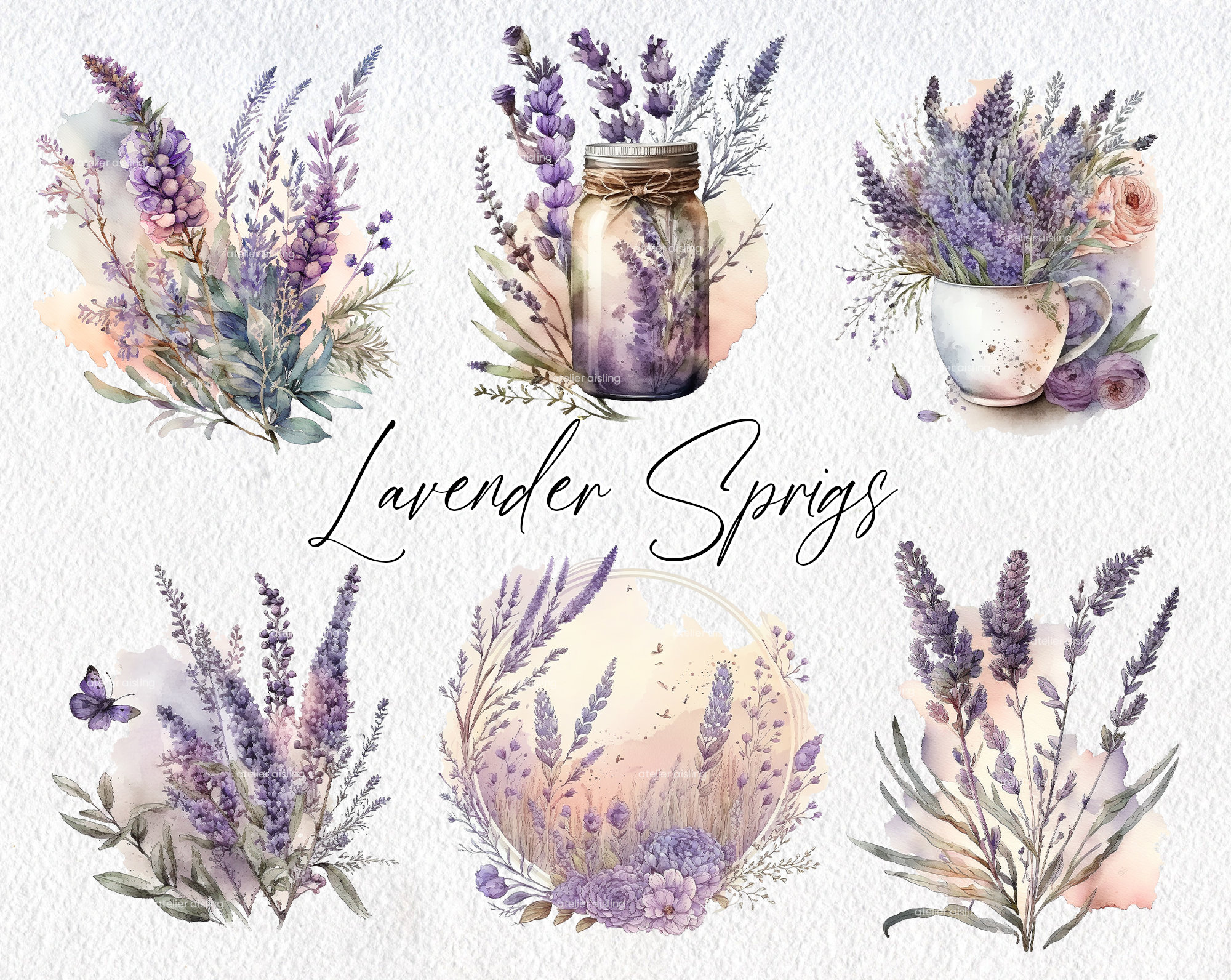 Lavender Sprig Clipart