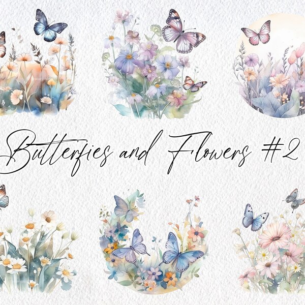 Butterfly Clipart - Etsy