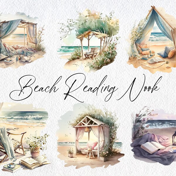 Beach Watercolor - Etsy