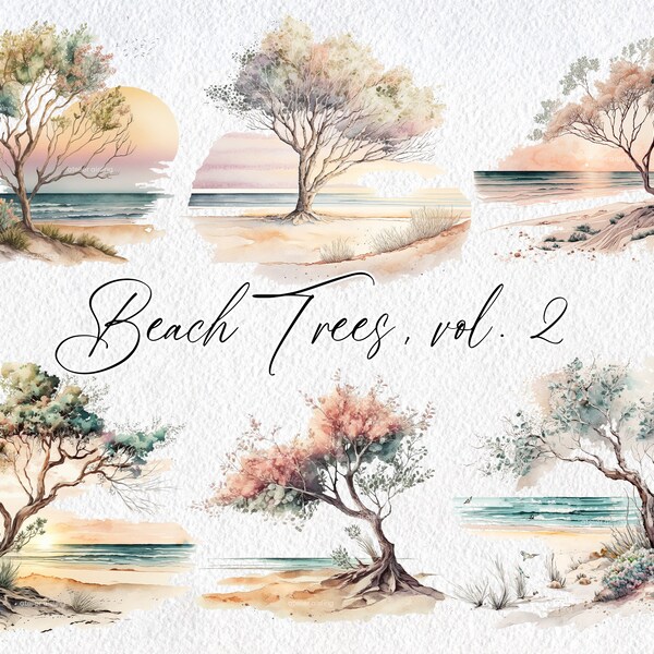 Beach Clipart - Etsy UK