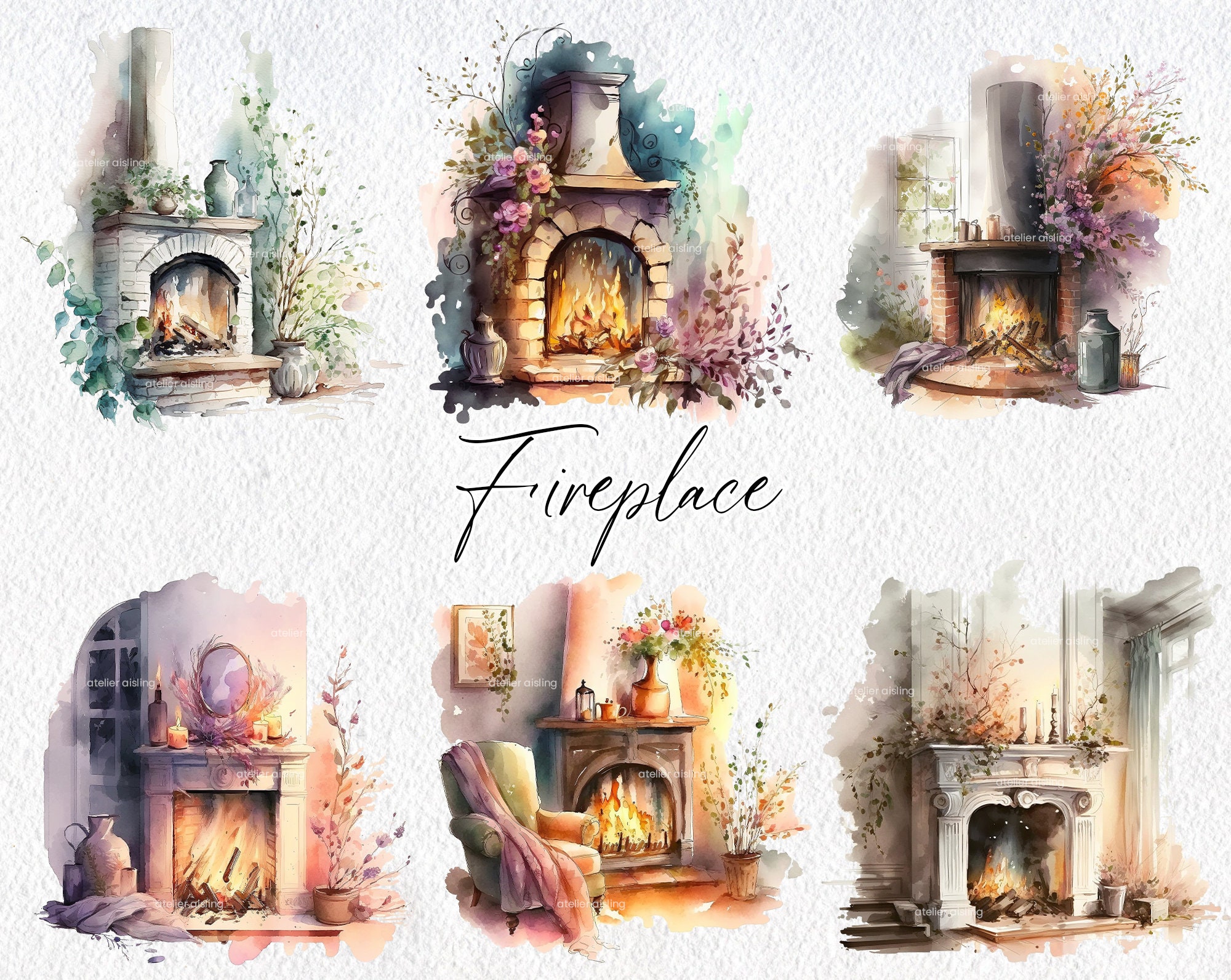 Cozy Fireplace Scene