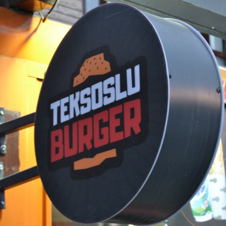 Square Light Box Store Front Sign, Round Shop Front Signage, Blade Sign ...