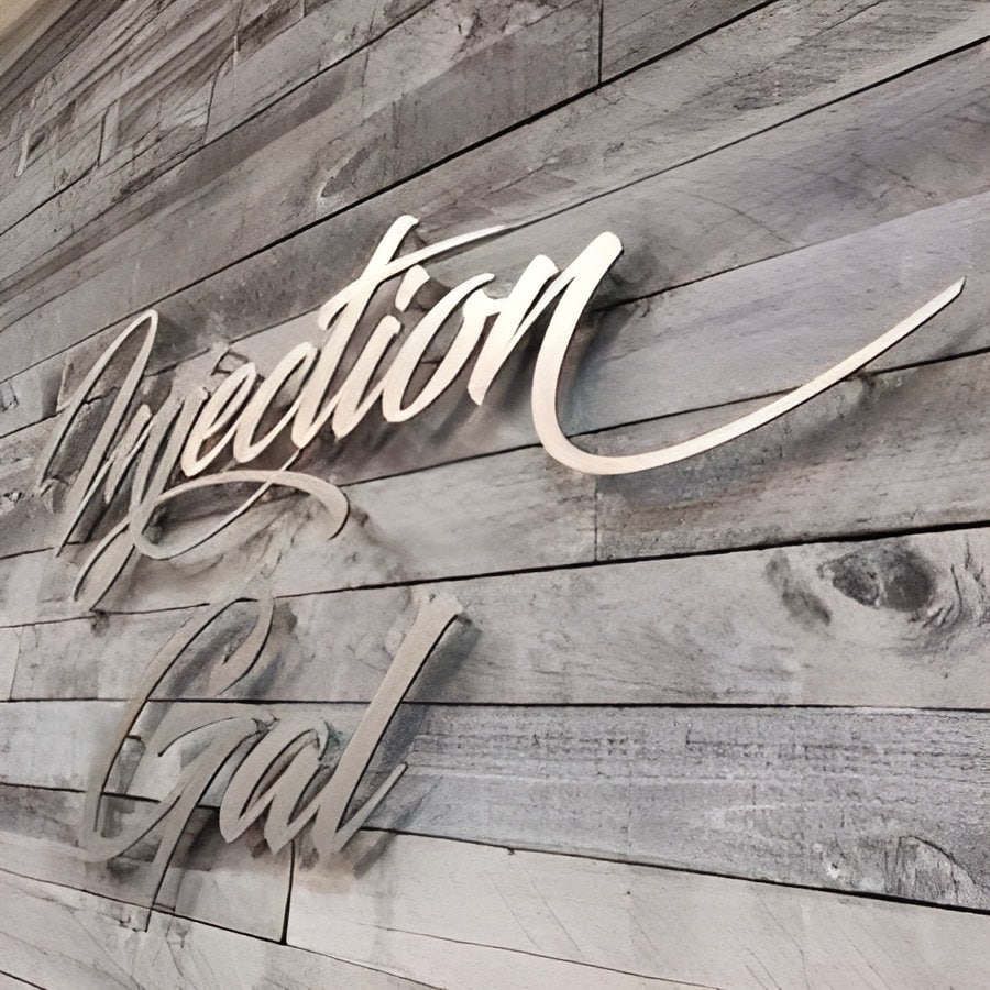 Metal Laser Cut Sign Silver Brushed and Mirrored Sign Laser - Etsy