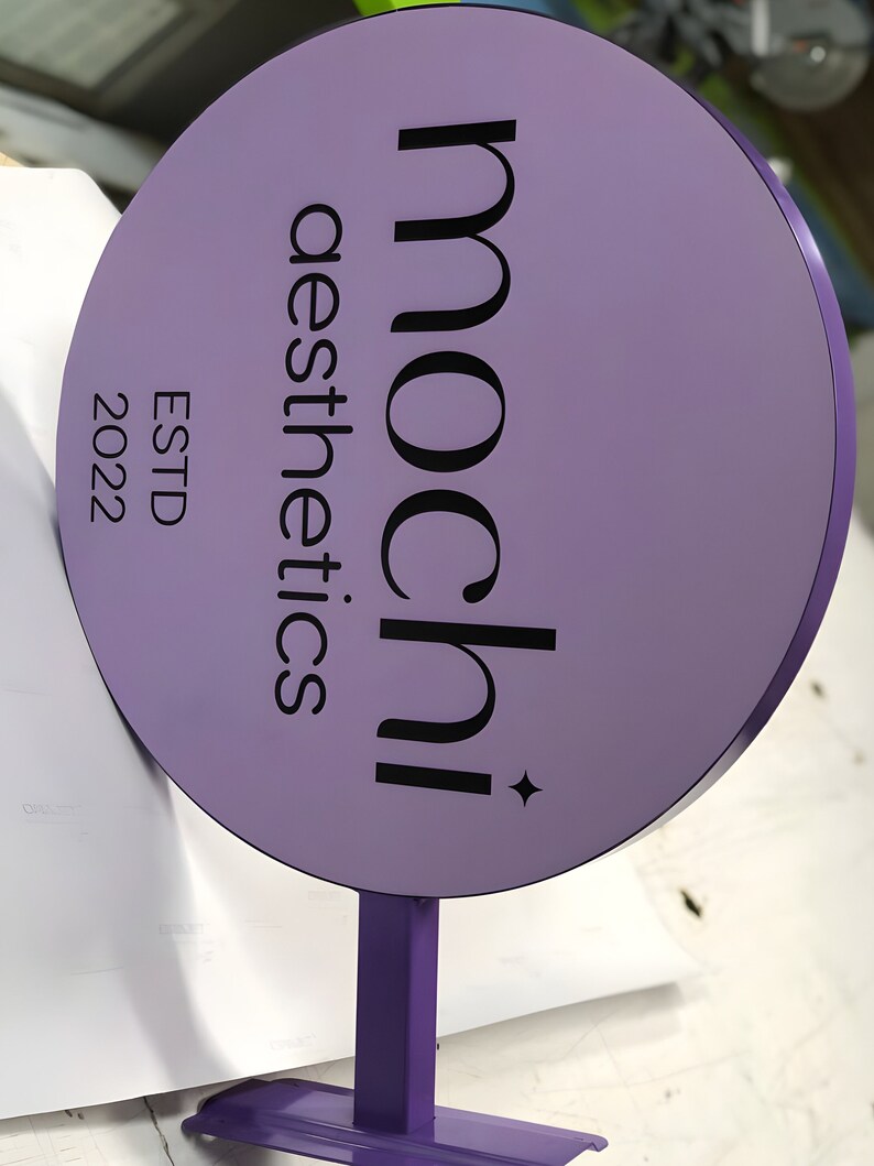 Round Outside Circle Sign, Round Store Sign, Knife Sign, Storefront ...