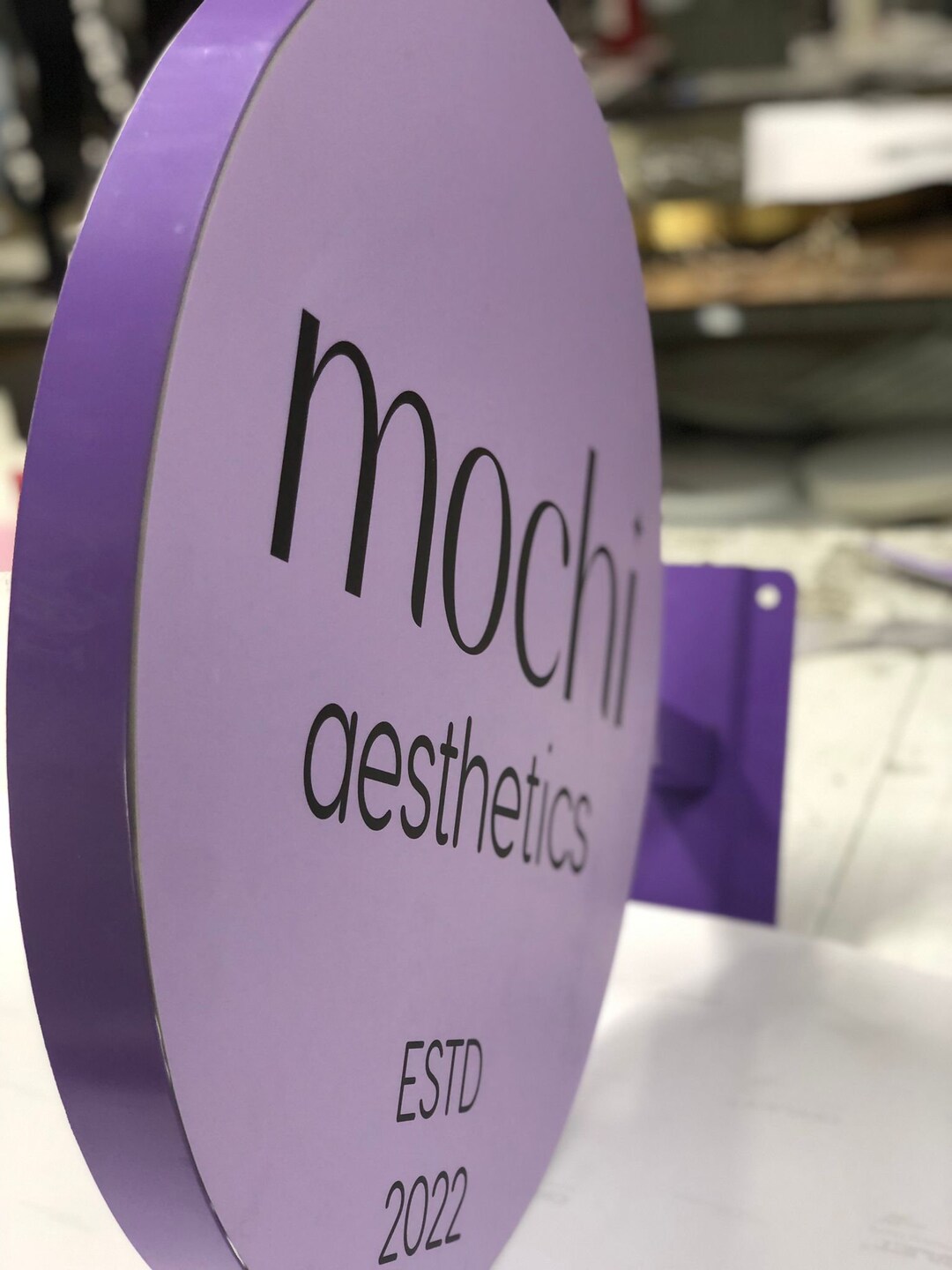 Round Outside Circle Sign, Round Store Sign, Knife Sign, Storefront ...