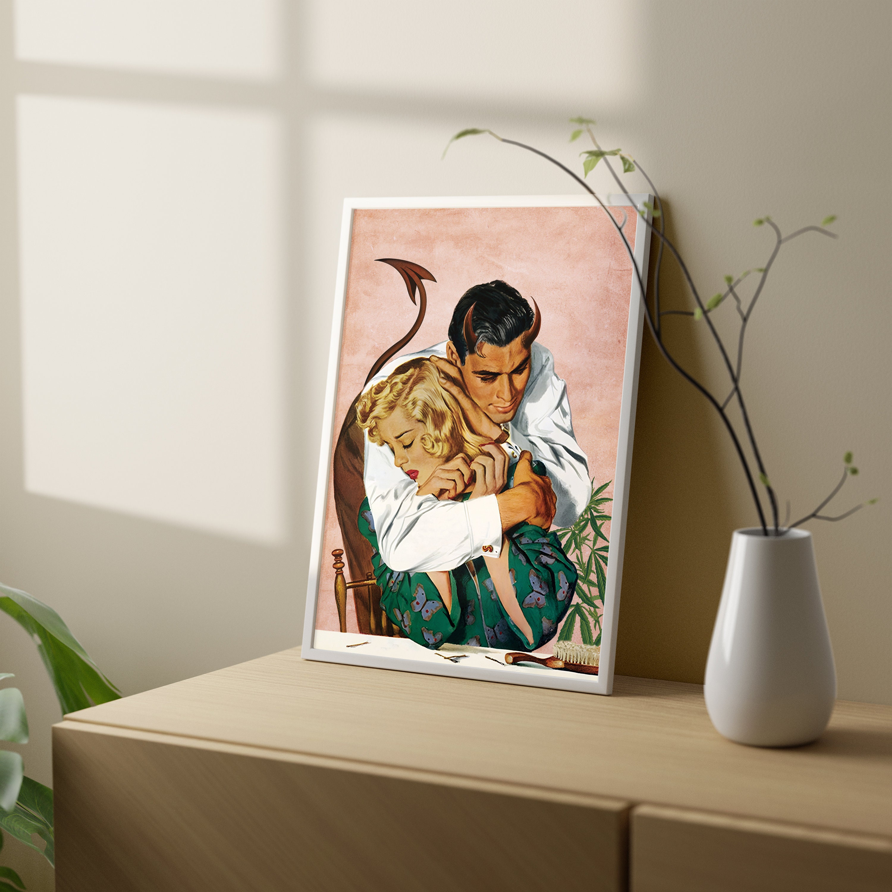 Devilish Affair devil Art, Vintage Art, Dark Romance, Retro Art, Retro ...