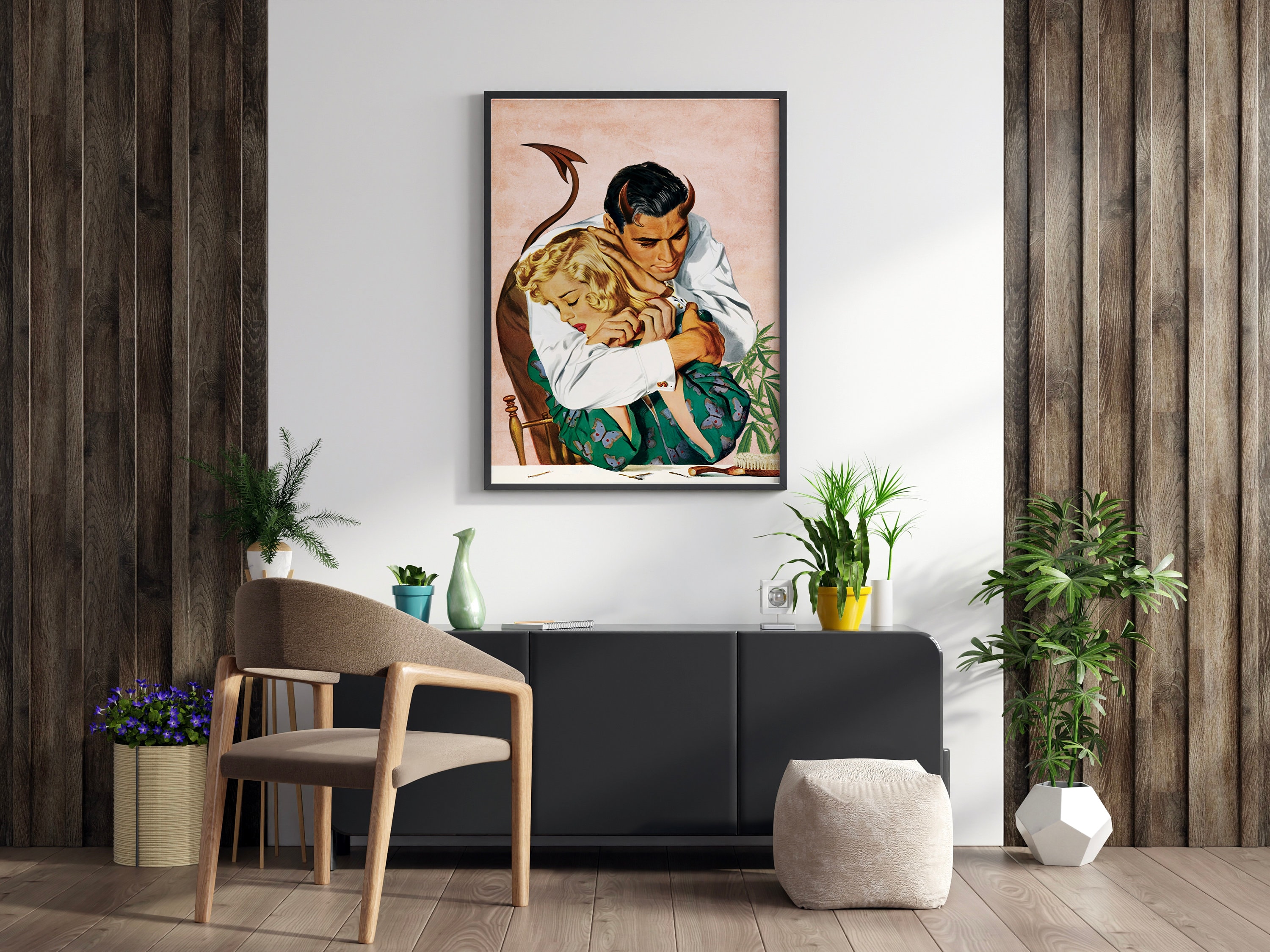 Devilish Affair devil Art, Vintage Art, Dark Romance, Retro Art, Retro ...