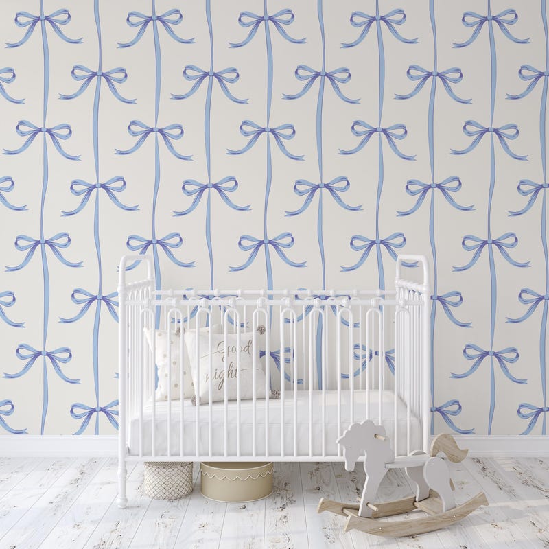 Blue Bows Wallpapers - Etsy