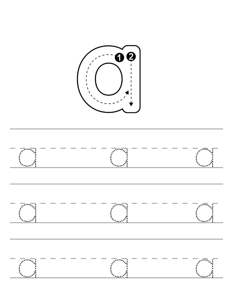 Tracing Letter Worksheet. Large Letters to Trace for Beginners - Etsy
