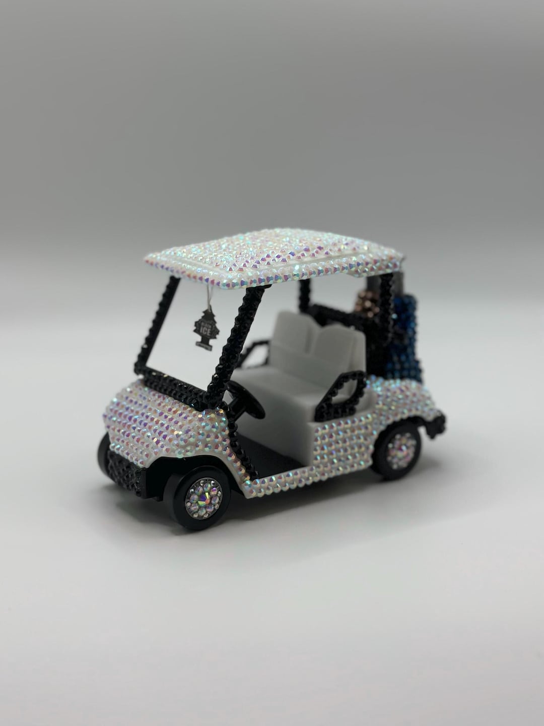 Bedazzled Golf Cart Figurine - Etsy