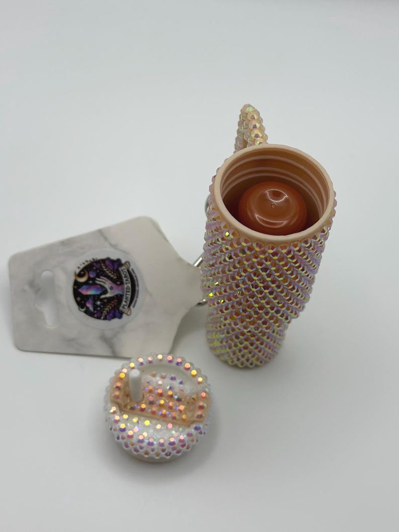 Bag Charm- Bedazzled Mini Tumbler (with Storage!) - Etsy